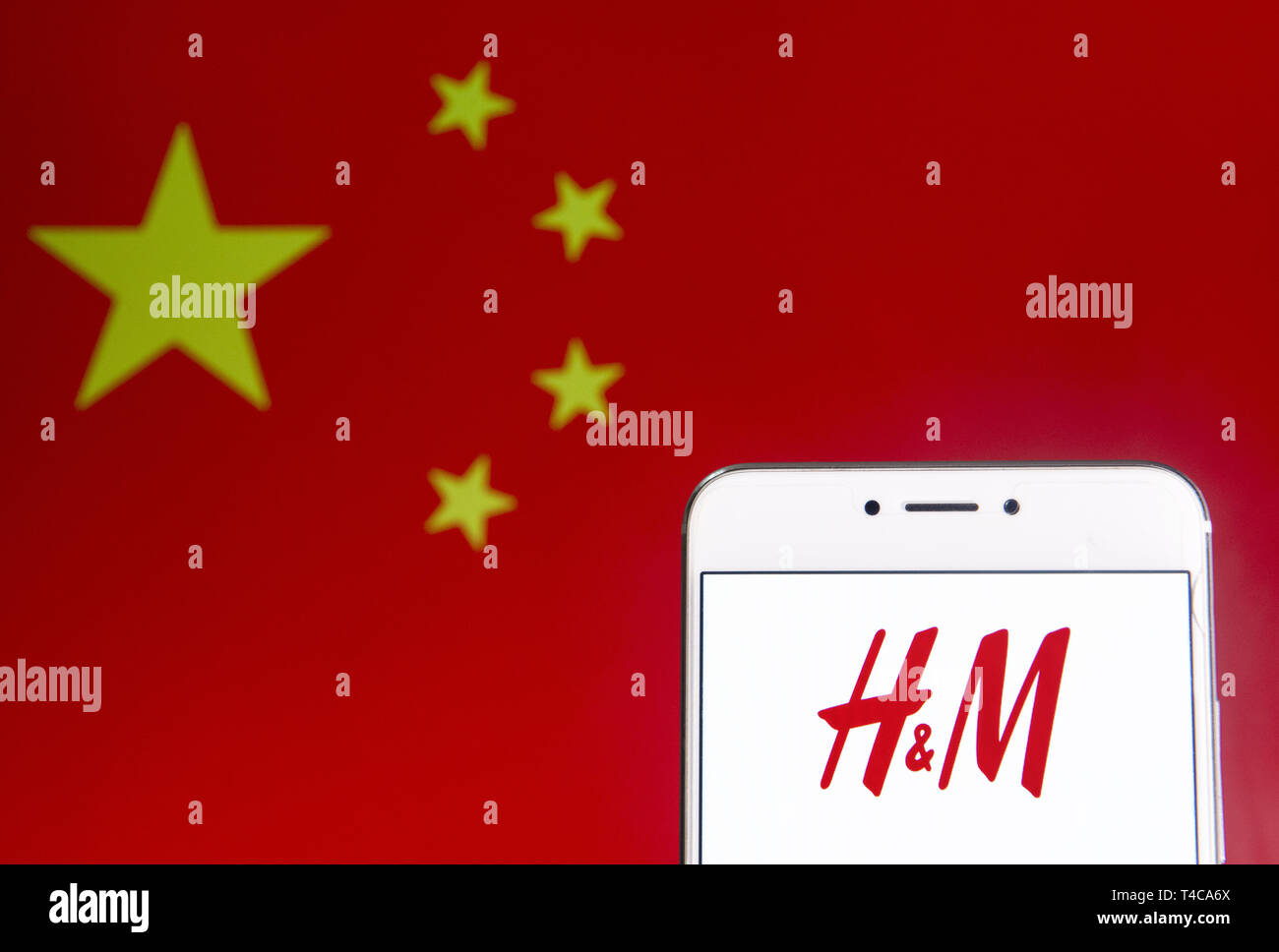 Hong Kong. 6th Apr, 2019. In this photo illustration a Swedish ...