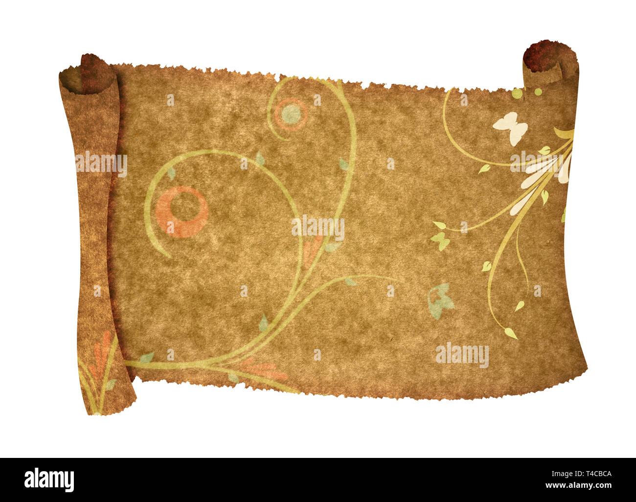 old scroll page background for your messages and designs Stock Photo ...