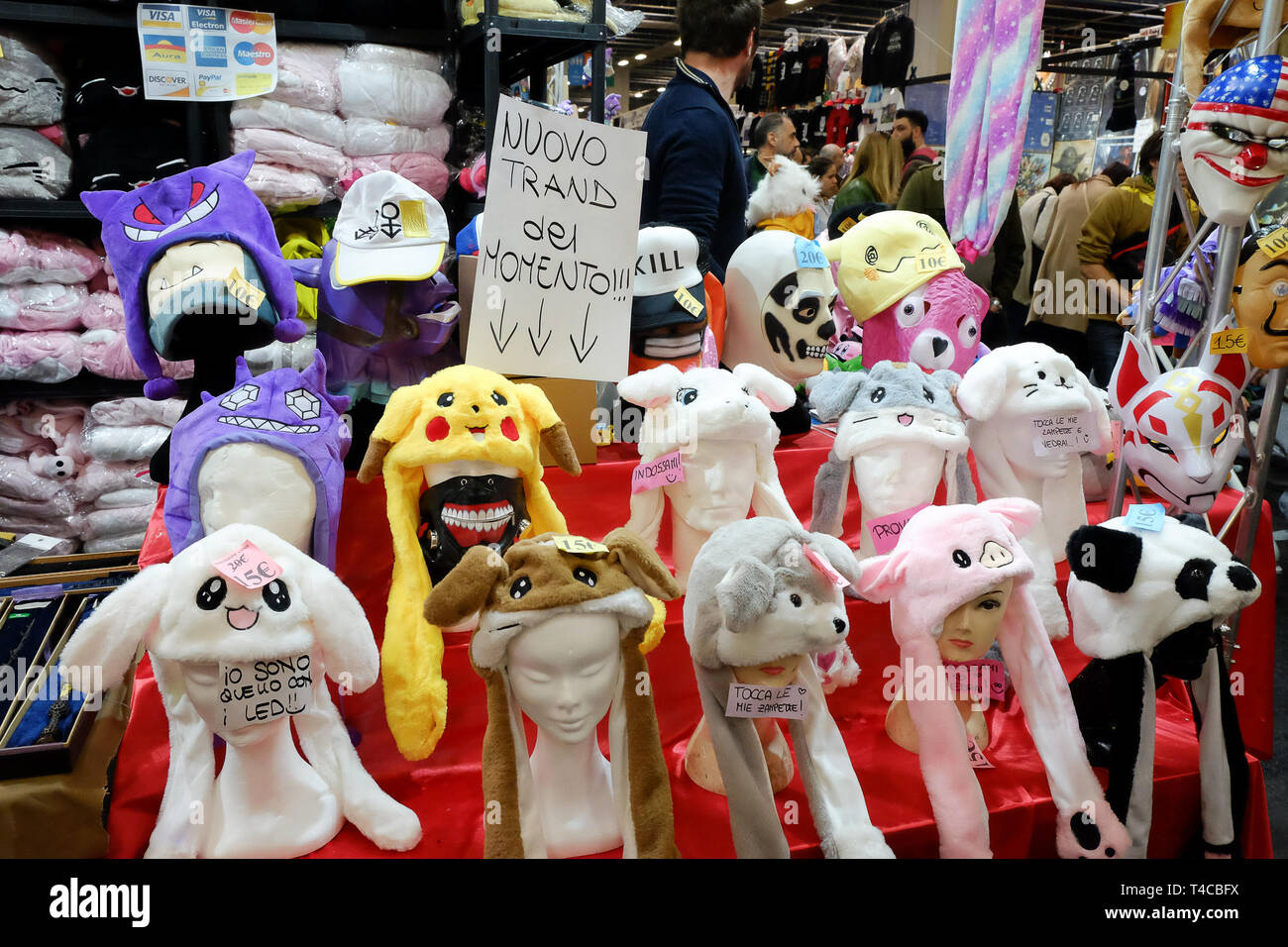 Torino, Italy. 14th Apr, 2019. Torino Comics 2019, the fair dedicated ...