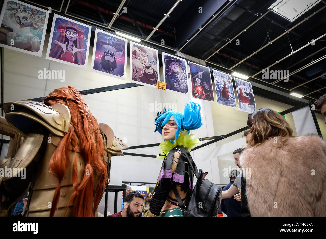 Torino, Italy. 14th Apr, 2019. Torino Comics 2019, the fair dedicated ...