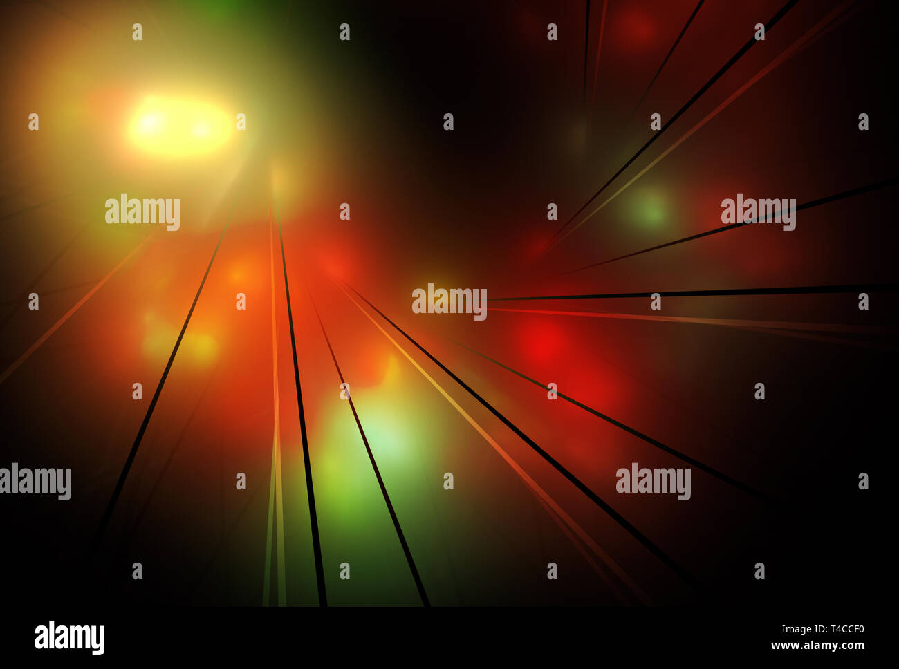 Abstract color dynamic background with lighting effect. Fractal art ...