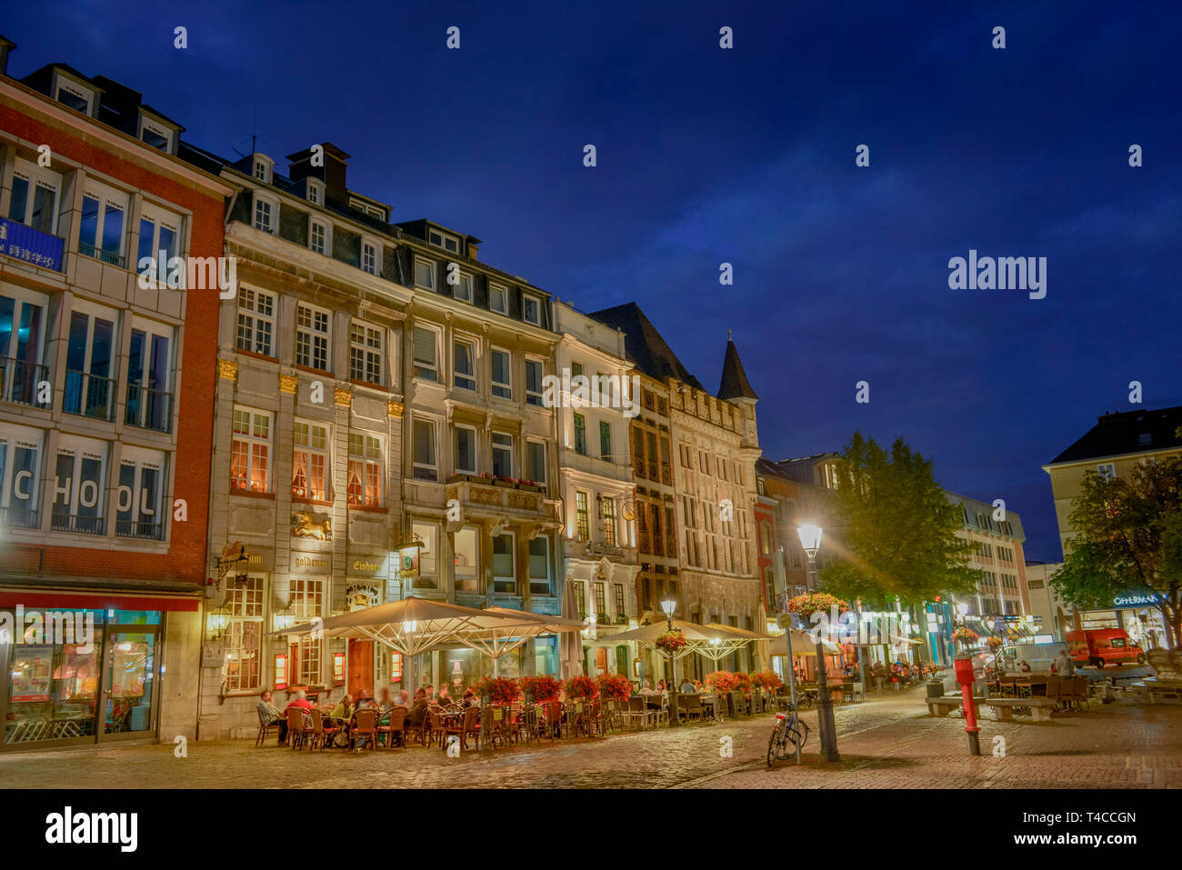 Altbauten, Markt, Aachen, Nordrhein-Westfalen, Deutschland Stock Photo ...