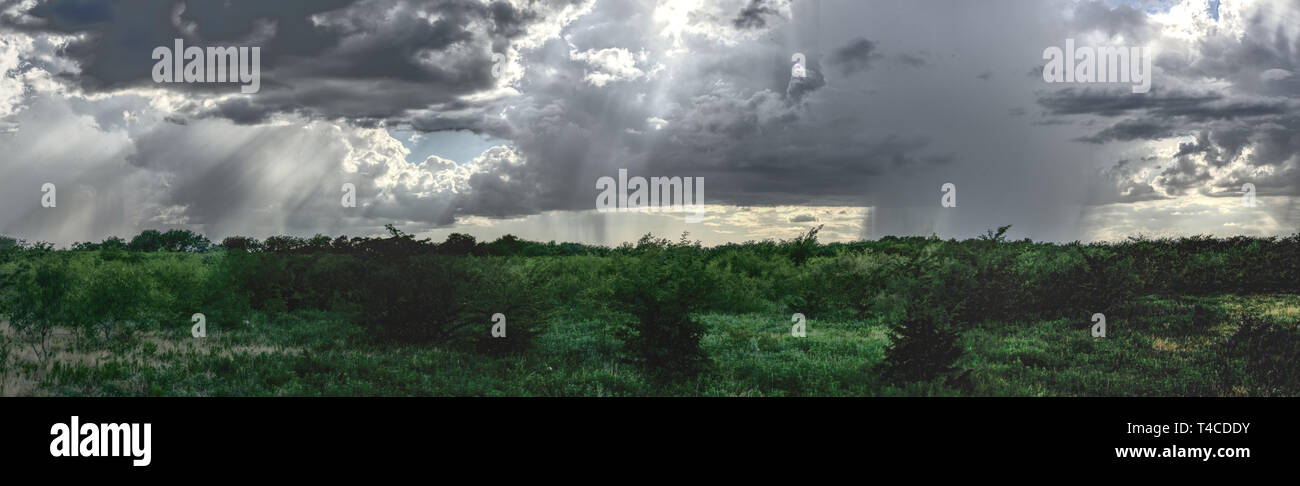 HDR panorama of a Texan rain storm Stock Photo - Alamy
