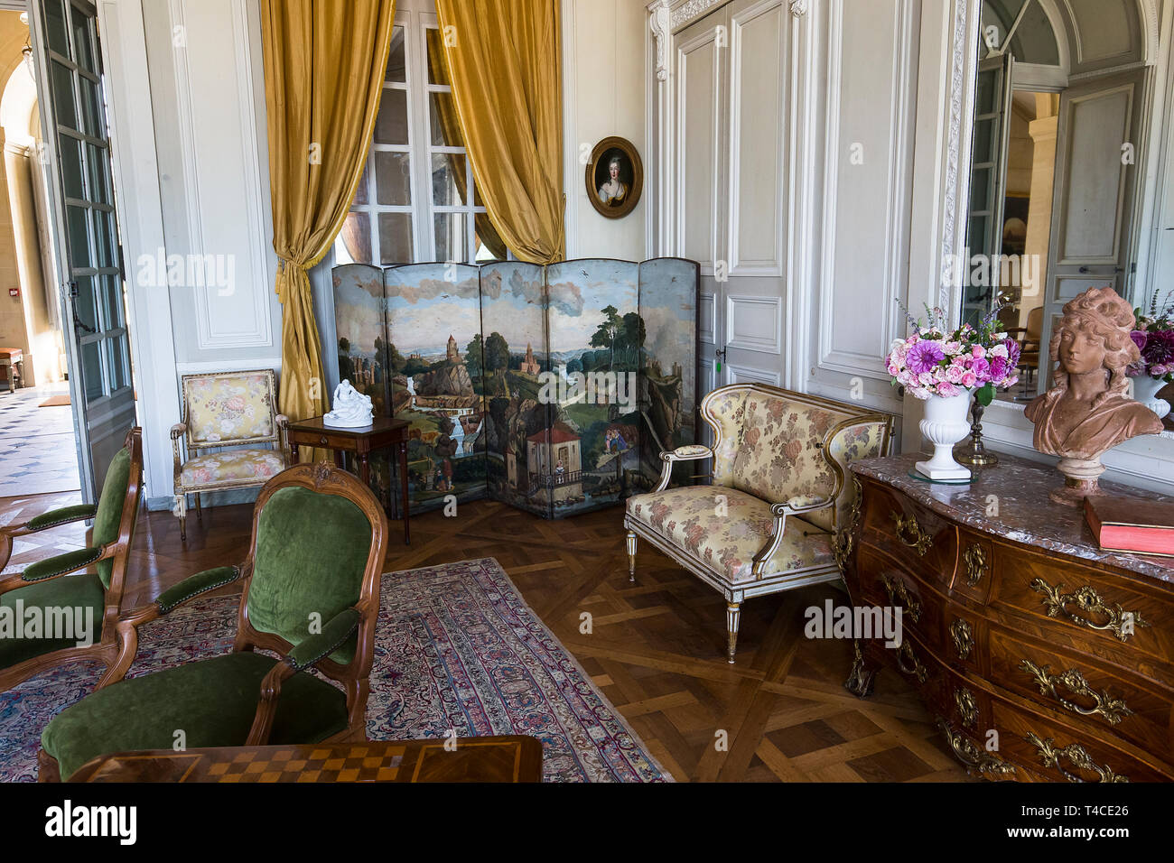 LA MOTTE TILLY, FRANCE, AUGUST 07, 2016 : interiors and details of La ...