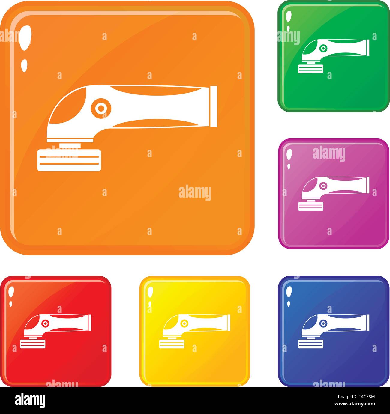 Grinder machine icons set vector color Stock Vector Image & Art - Alamy