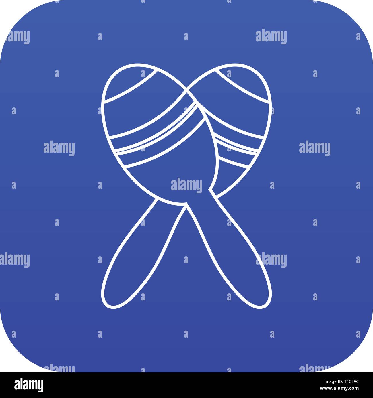 Mexican maracas icon blue vector Stock Vector Image & Art - Alamy