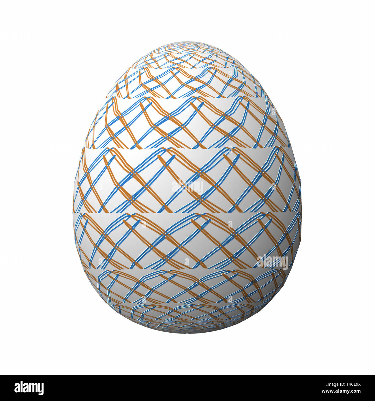 Artfully designed and colorful easter egg, ornate geometric and ...
