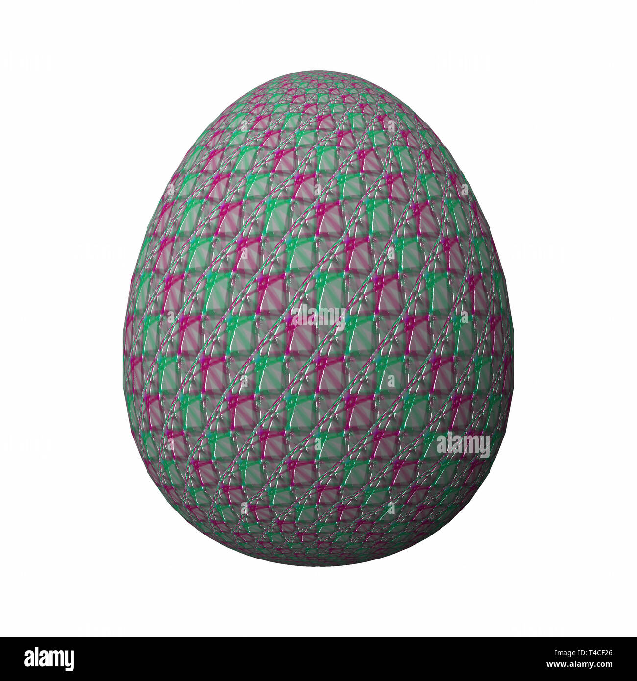 Artfully designed and colorful easter egg, ornate geometric and ...