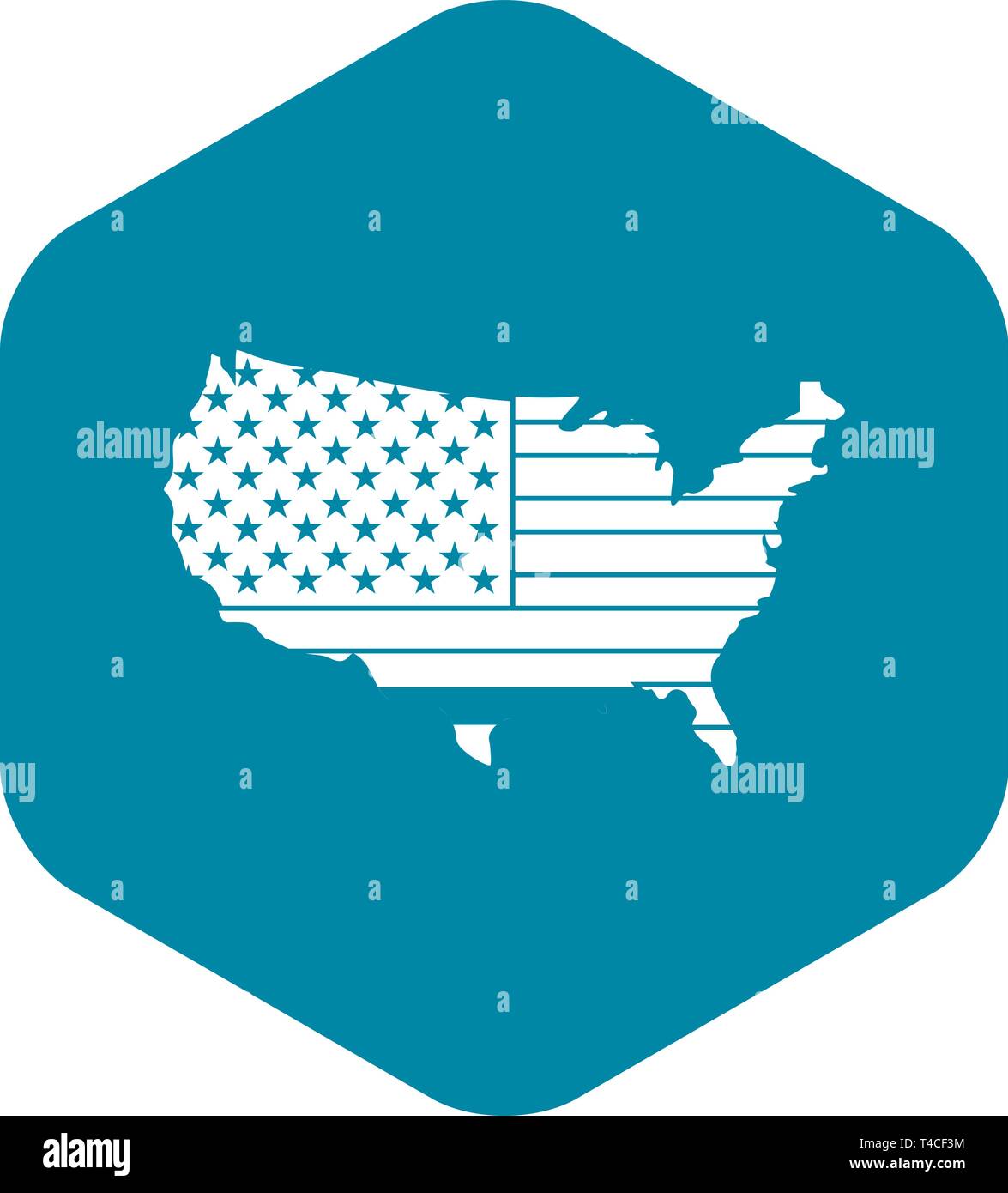 American map icon , simple style Stock Vector Image & Art - Alamy