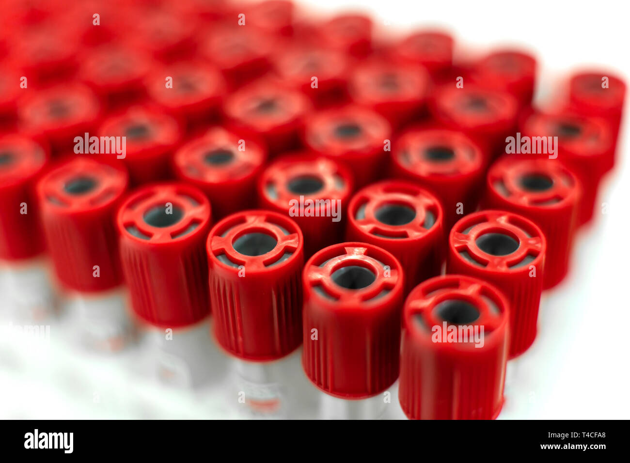 Closeup set of sterile vacuum test-tubes for blood sample Stock Photo ...