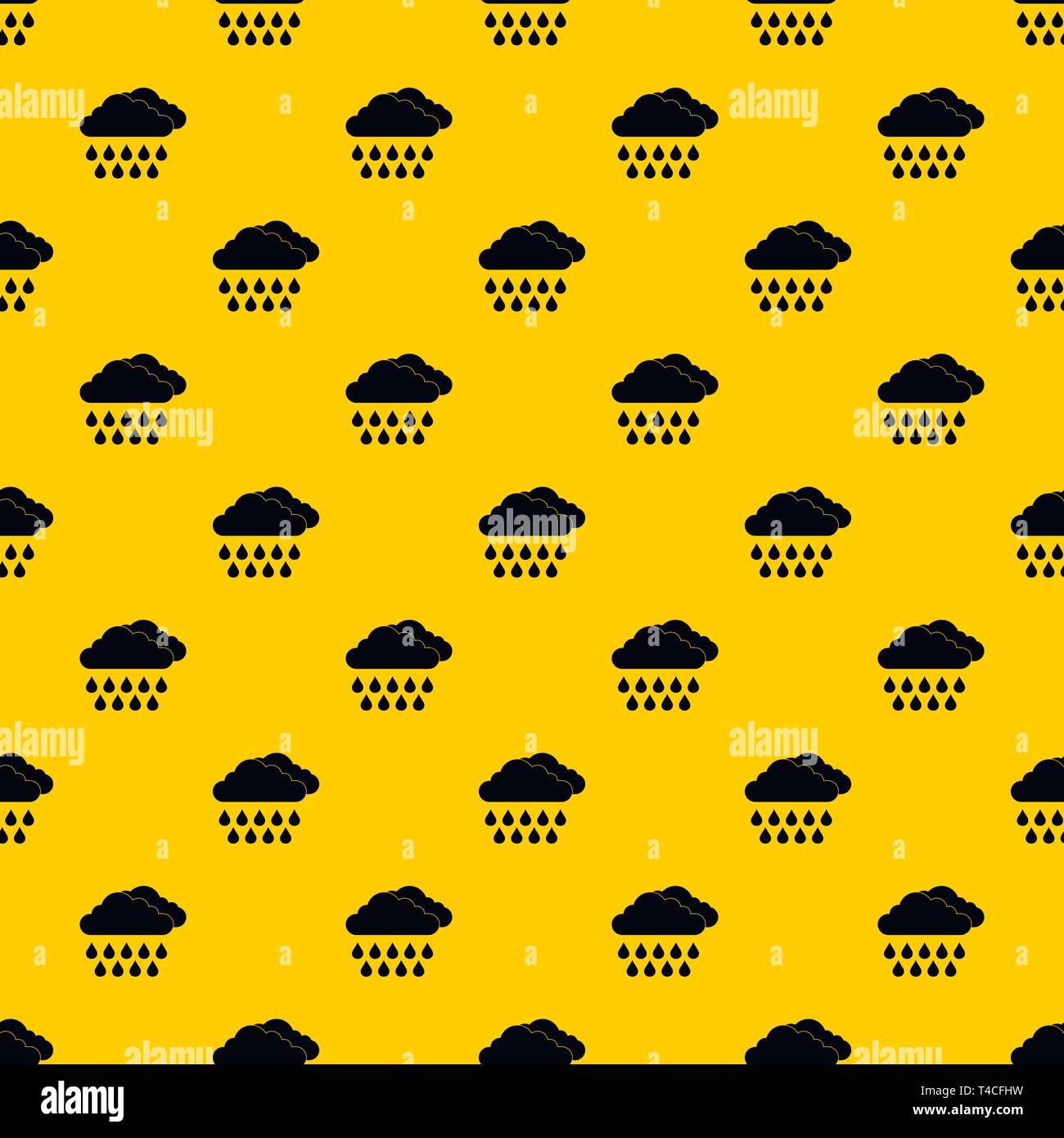 Cloud and rain pattern vector Stock Vector Image & Art - Alamy