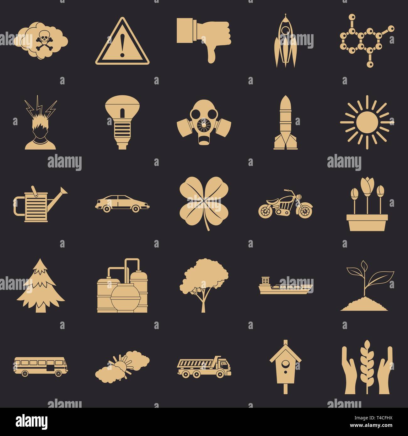 Thermal icons set, simple style Stock Vector Image & Art - Alamy