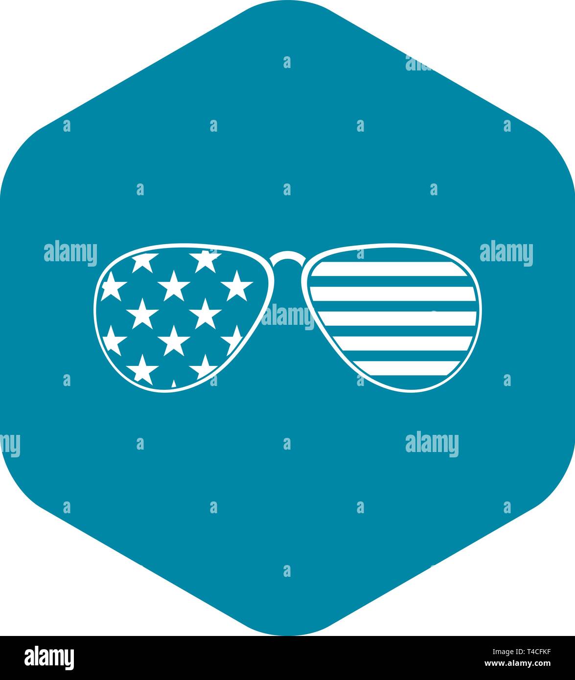 American glasses icon , simple style Stock Vector Image & Art - Alamy