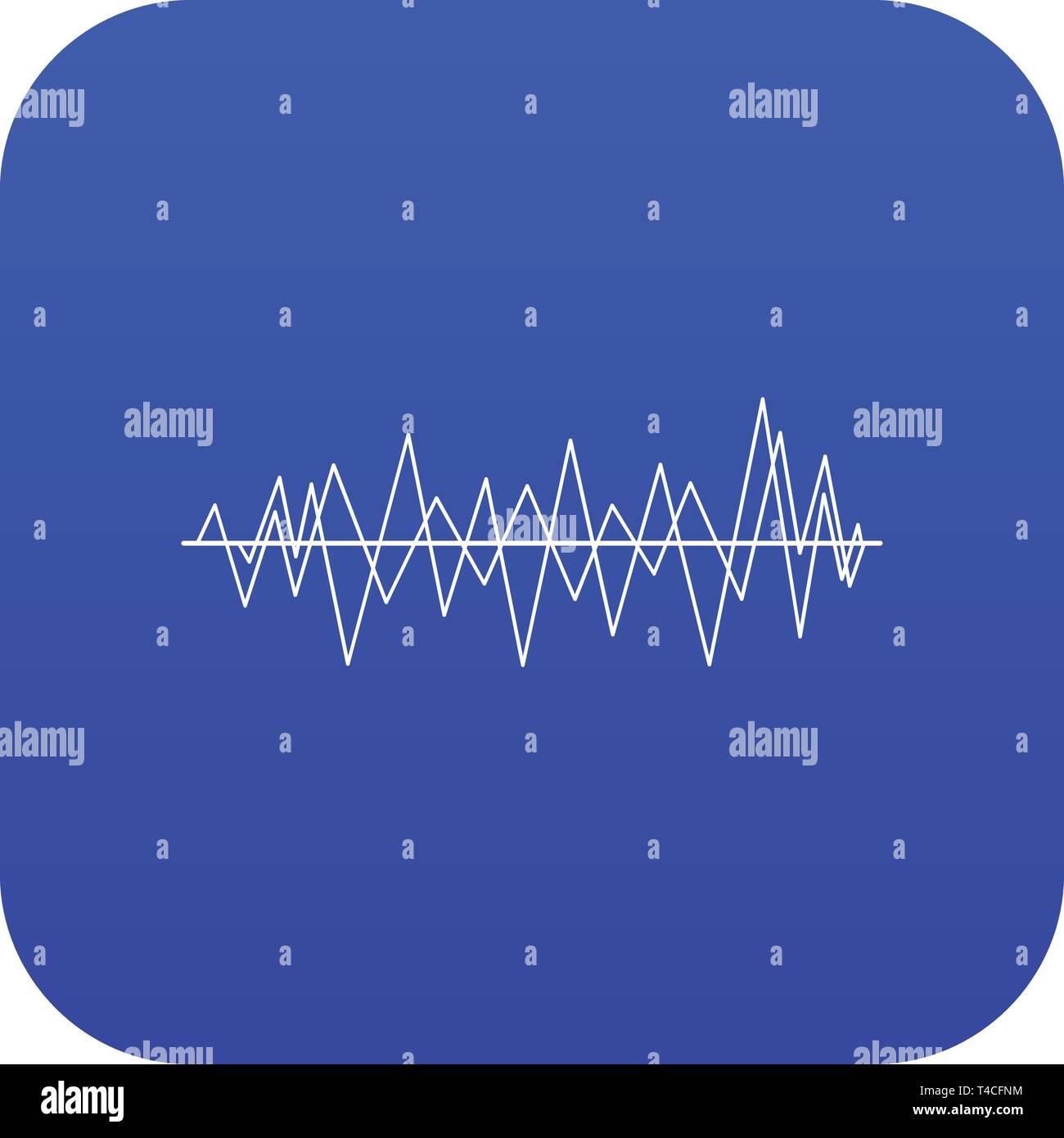 Sound wave icon digital blue Stock Vector Image & Art - Alamy