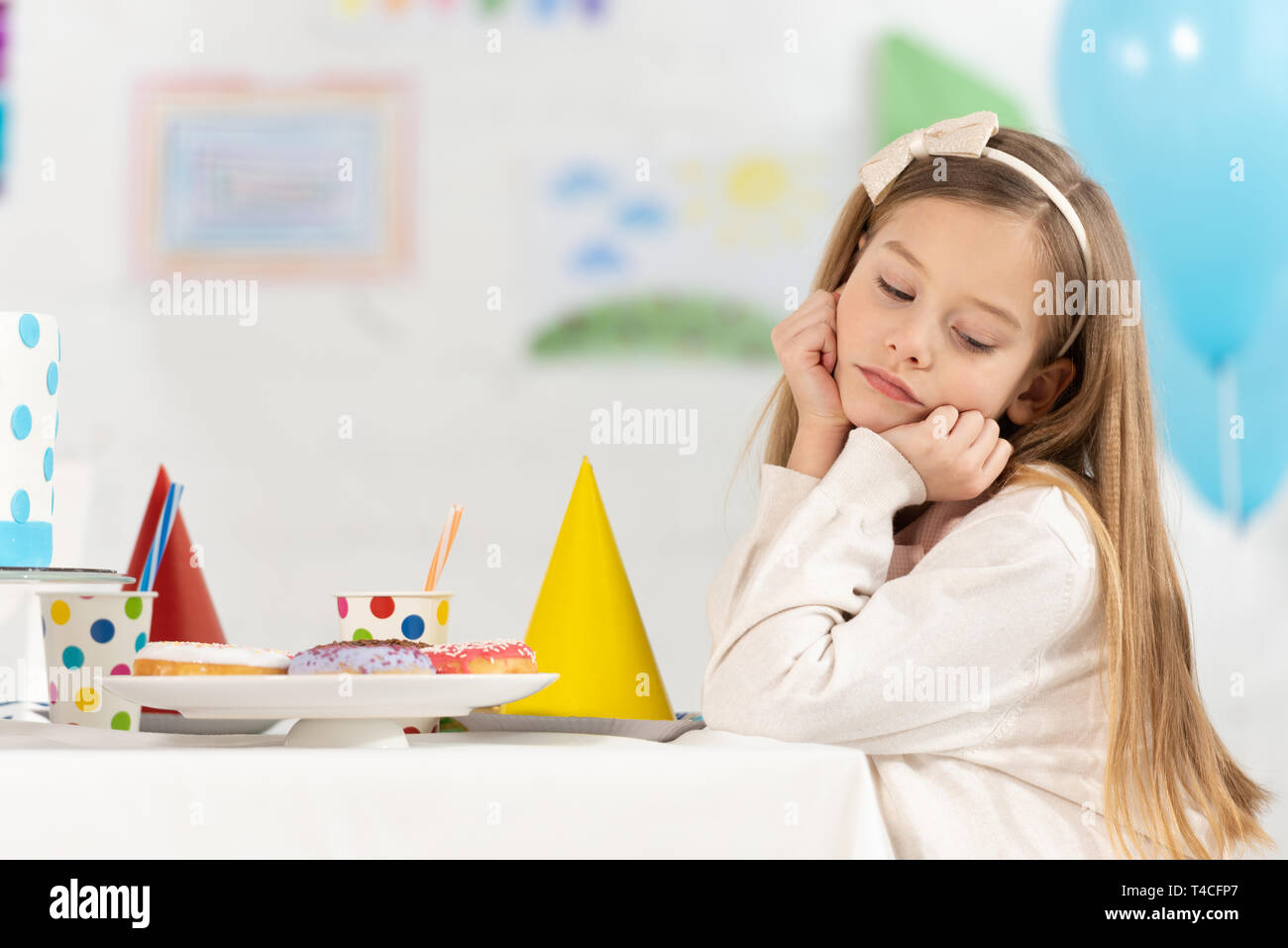 Upset girl birthday party hi-res stock photography and images - Alamy