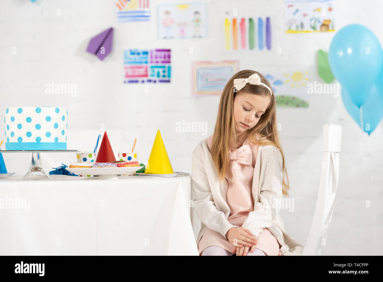 Upset girl birthday party hi-res stock photography and images - Alamy