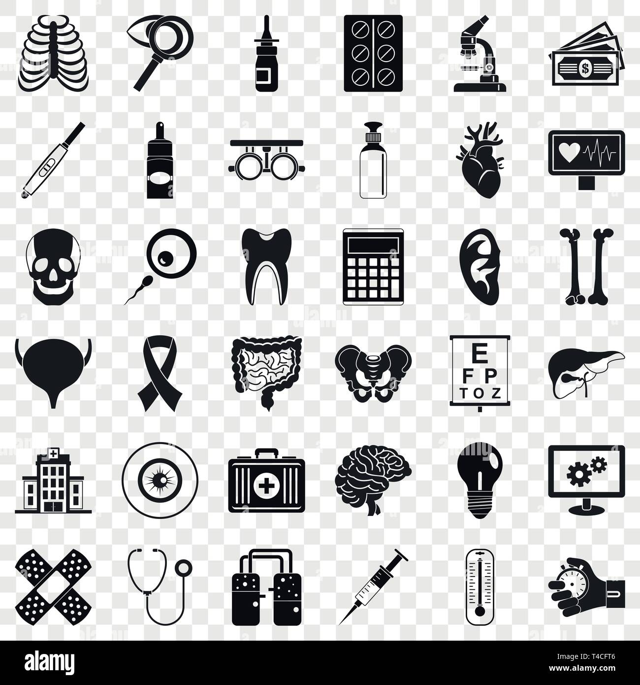 Good diagnostic icons set, simple style Stock Vector Image & Art - Alamy
