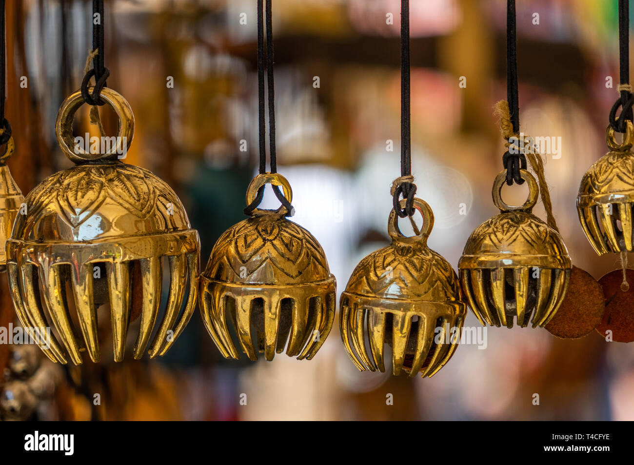 Small carillon and wind chimes made of copper, fake gold, sell Stock ...