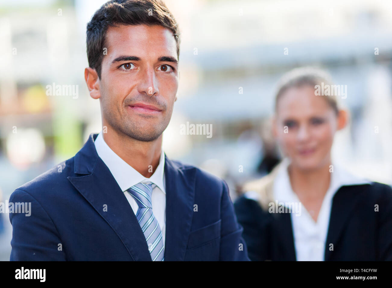 Business partners outdoor Stock Photo - Alamy