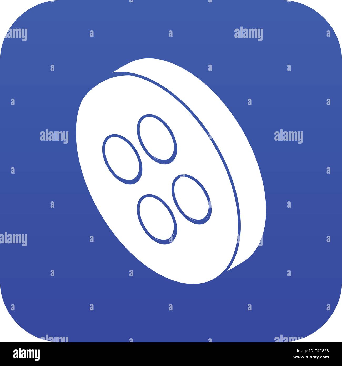 Classic clothes button icon blue vector Stock Vector Image & Art - Alamy