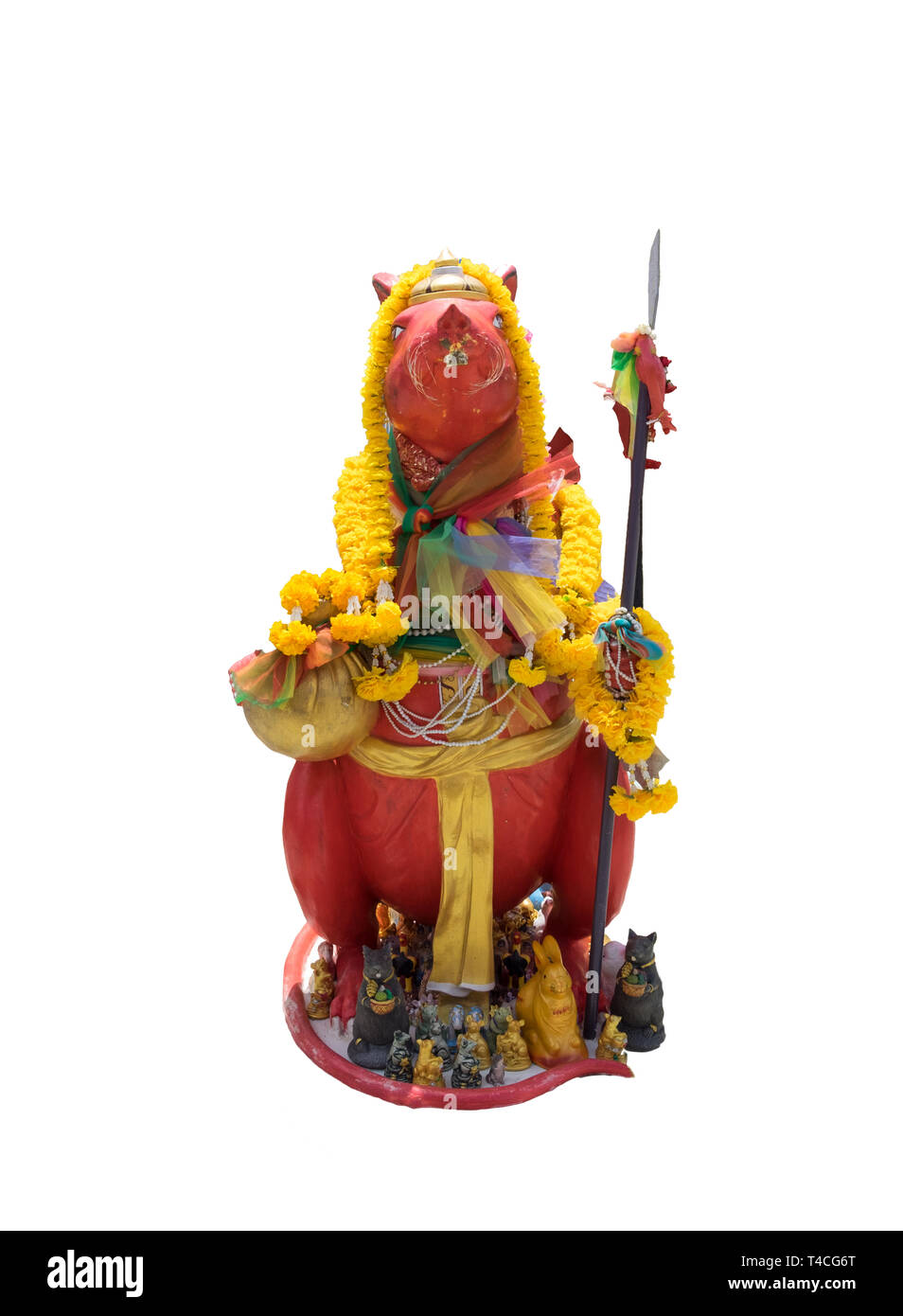 Prayer in ganesh temple Cut Out Stock Images & Pictures - Alamy