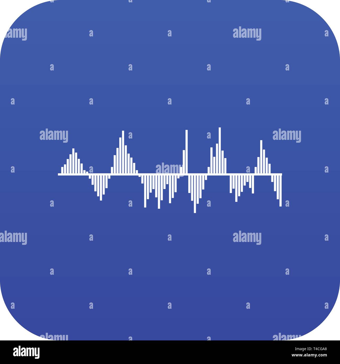 Audio digital equalizer technology icon digital blue Stock Vector Image ...