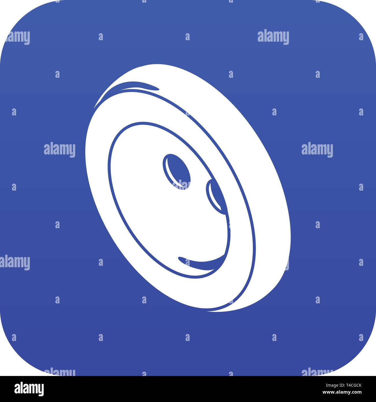 Fashion clothes button icon blue vector Stock Vector Image & Art - Alamy