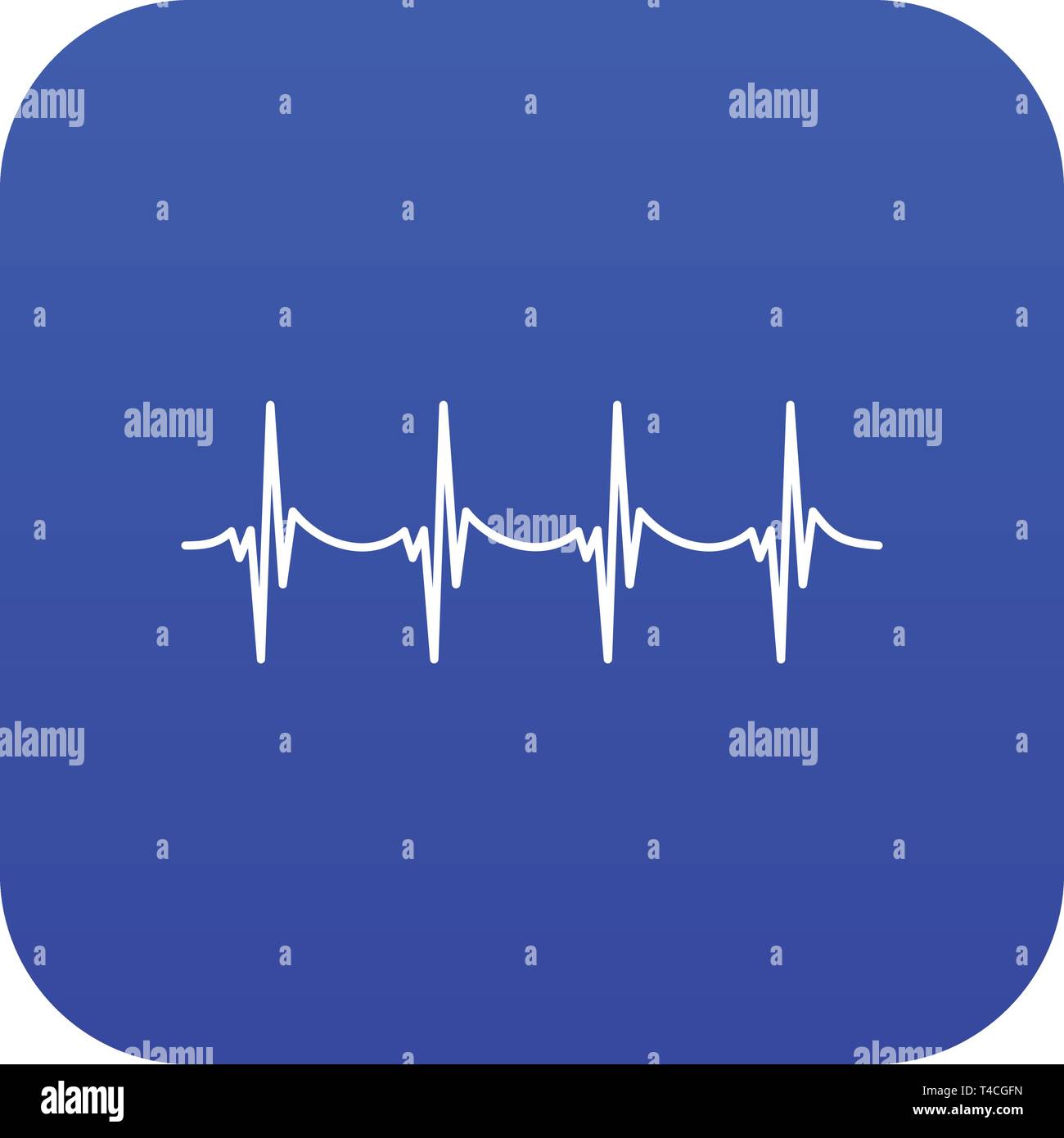 Musical pulse icon digital blue Stock Vector Image & Art - Alamy