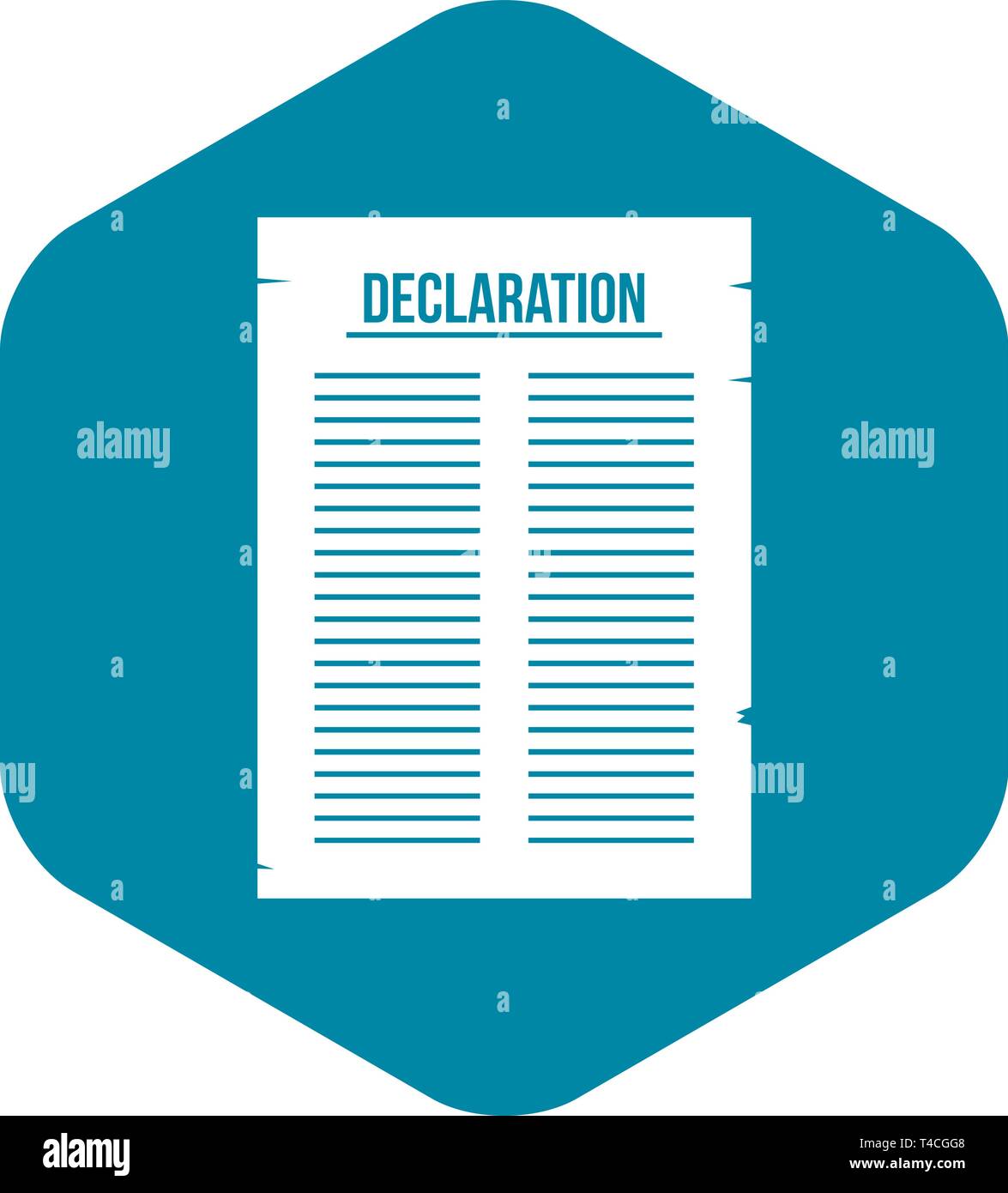 Declaration of independence icon, simple style Stock Vector Image & Art ...