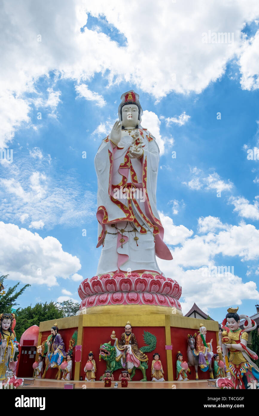 Guanyin god big statue in wat saman temple,thailand Stock Photo - Alamy