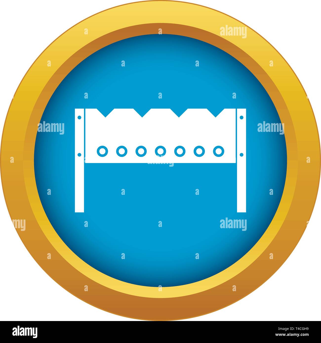 Brazier icon blue vector isolated Stock Vector Image & Art - Alamy