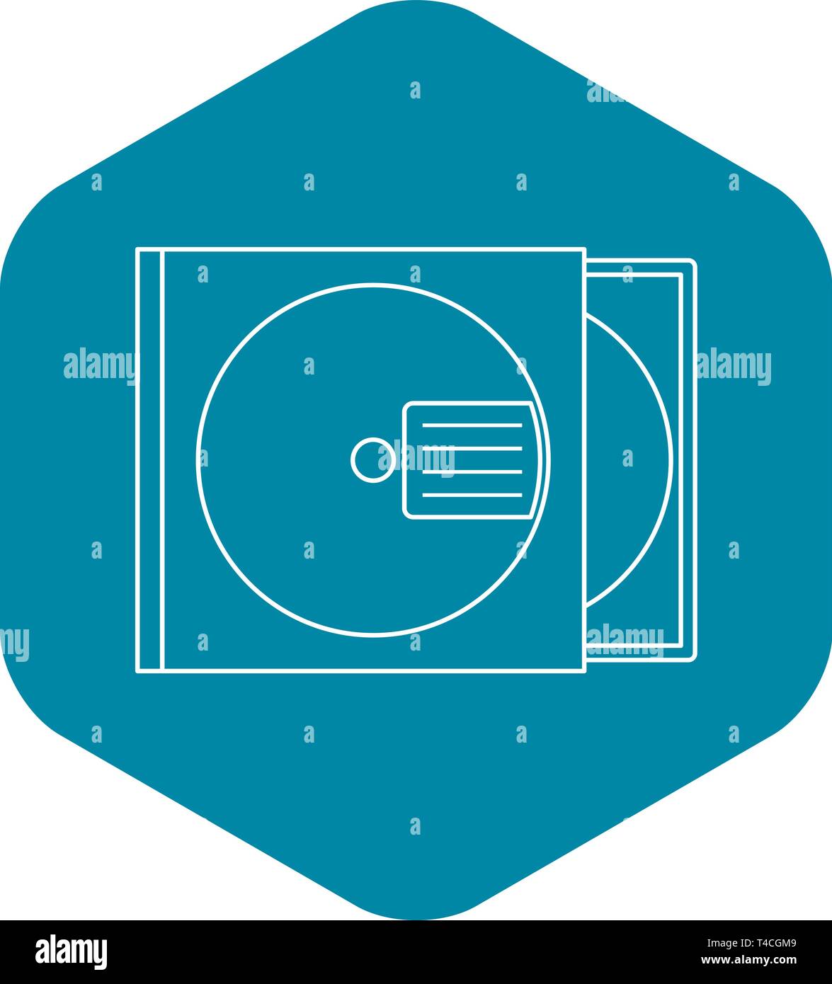 CD box icon, outline style Stock Vector Image & Art - Alamy