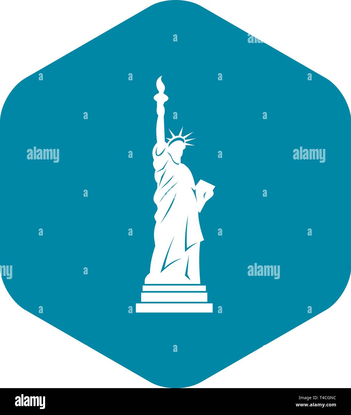 Statue of liberty icon, simple style Stock Vector Image & Art - Alamy