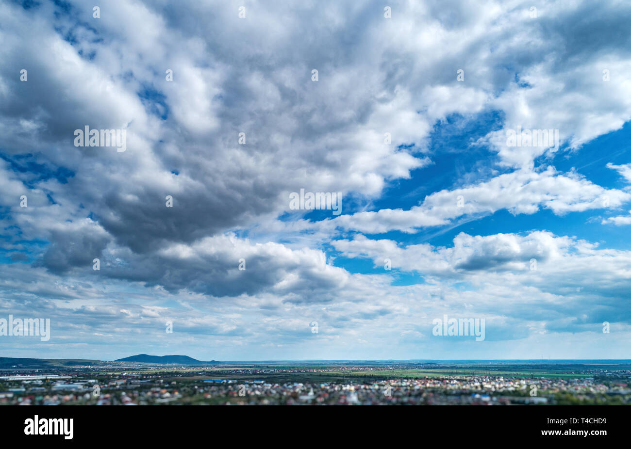 Blue Sky Clouds Horizon