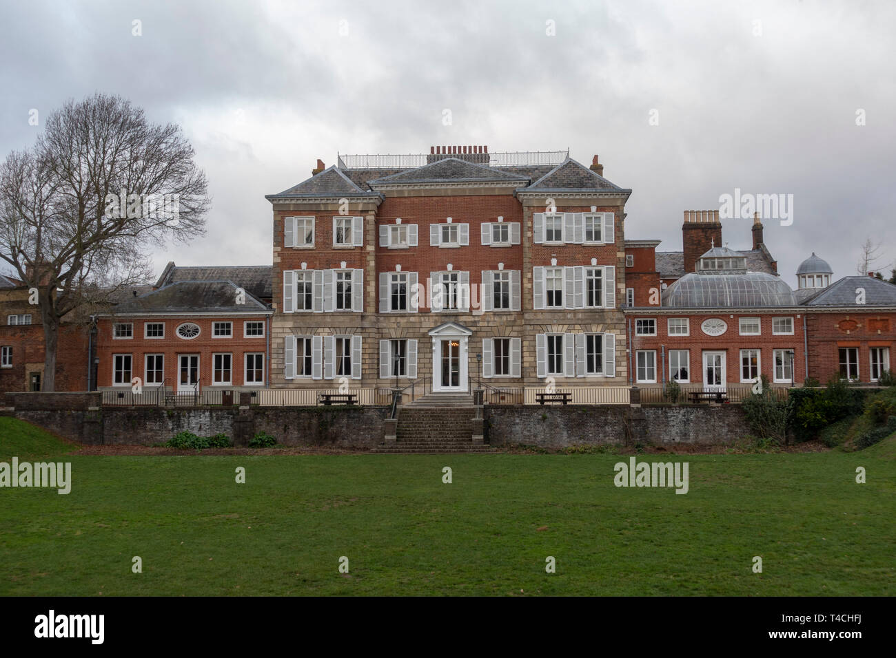 Rear view of York House, an historic stately home, Marble Hill ...