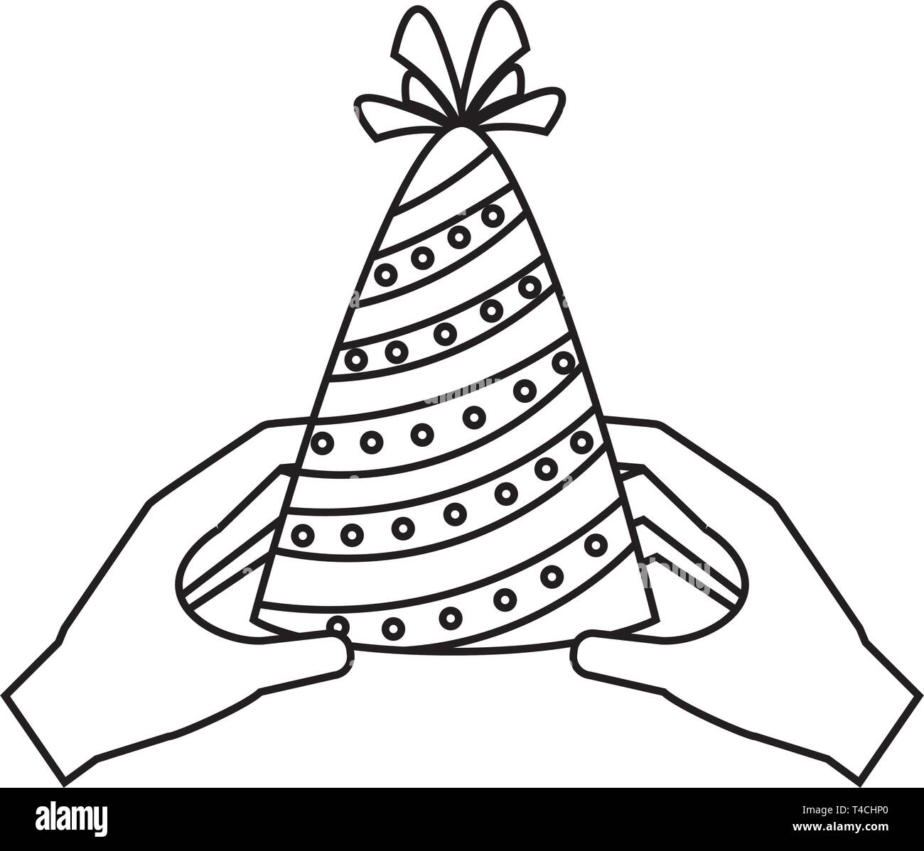 Happy new year hands Black and White Stock Photos & Images - Alamy