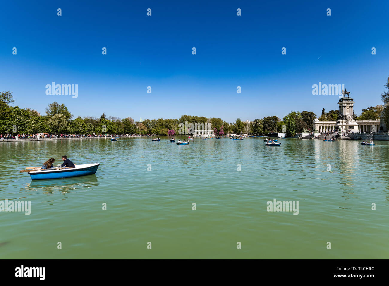 boating lake Retiro Stock Photo - Alamy