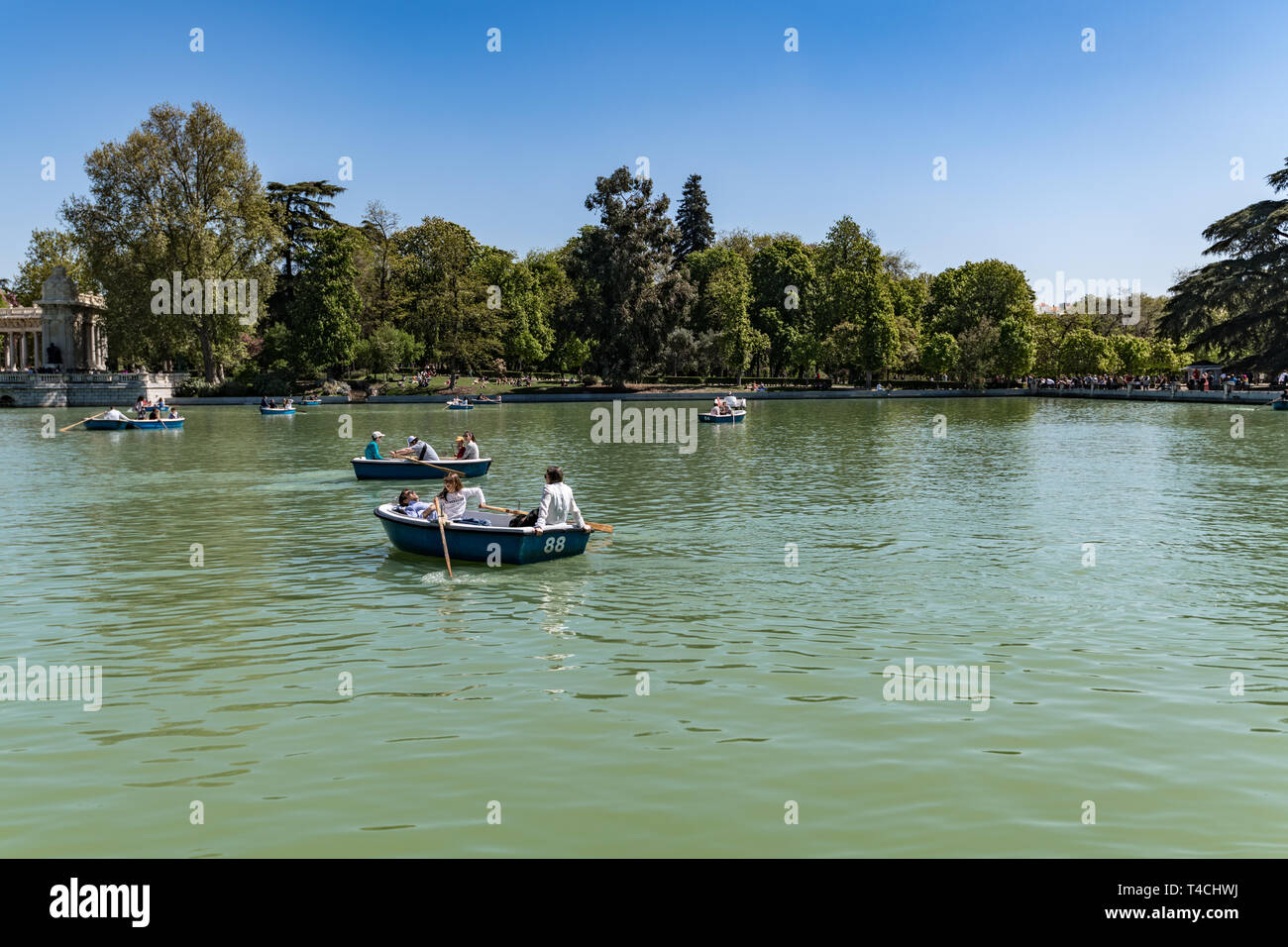 boating lake Retiro Stock Photo - Alamy