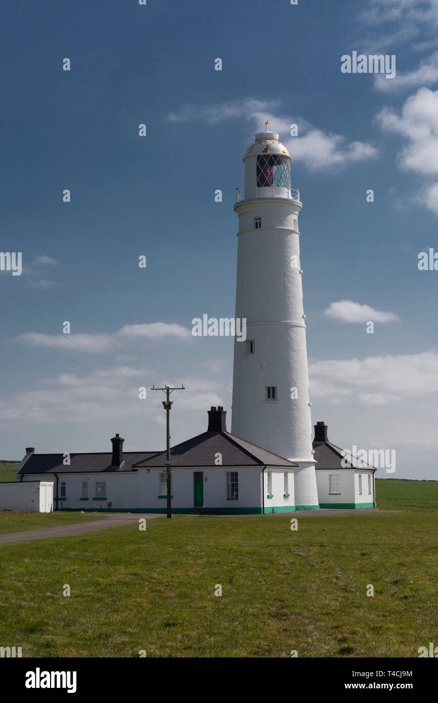 The lighthouse at Nash Point Stock Photo - Alamy
