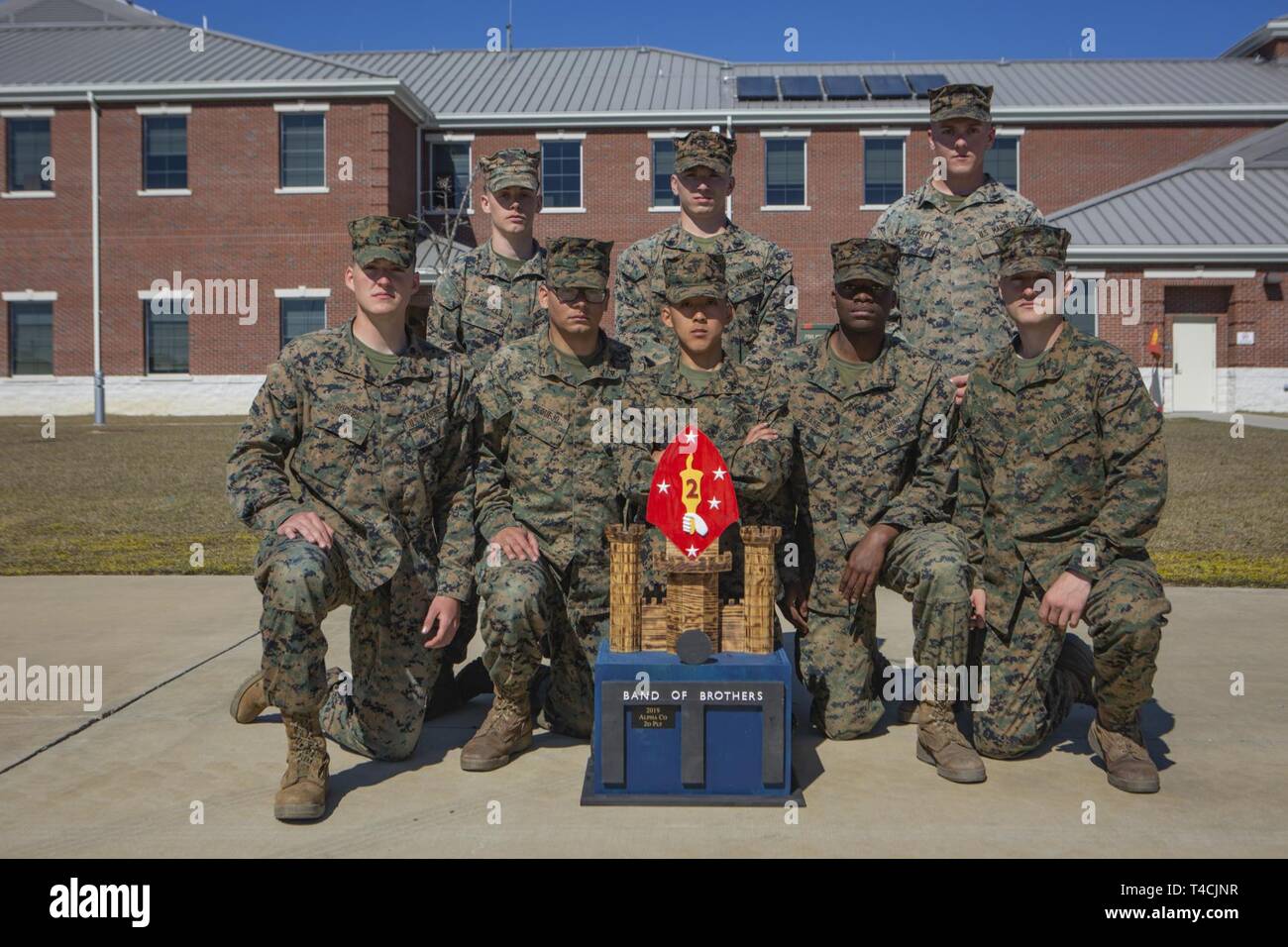 U.S. Marines with 2nd Squad, Company A, 2nd Combat Engineer Battalion ...