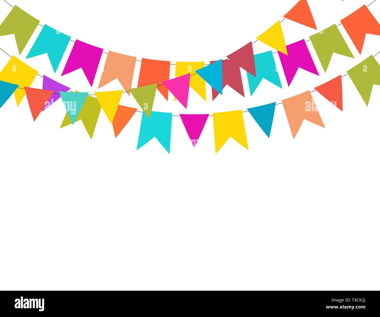 Party Background with Flags Vector Illustration. EPS 10 Stock Vector ...