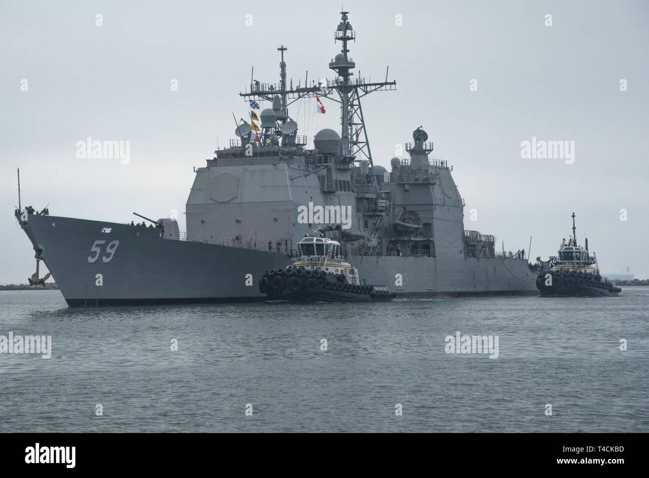 SEAL BEACH, Calif. (March 19, 2019) Ticonderoga-class guided-missile cruiser USS Princeton (CG ...