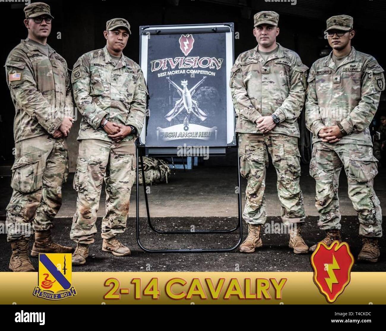 (From left to right) Pfc. Thomas Mays, Sgt. Anthony Marzan, Spc. Tyrell ...