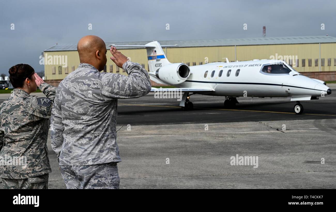 Col. Ron Cheatham, 501st Combat Support Wing vice commander (right ...