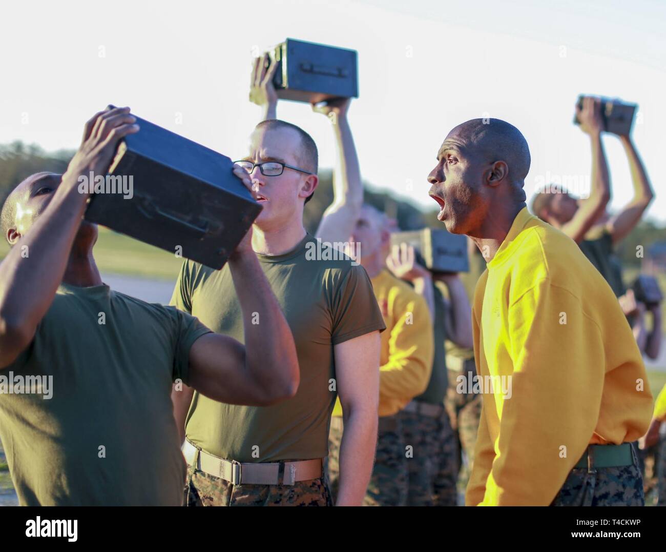 Sgt. Tyrone Cameron, a drill instructor with Fox Company, 2nd Recruit ...