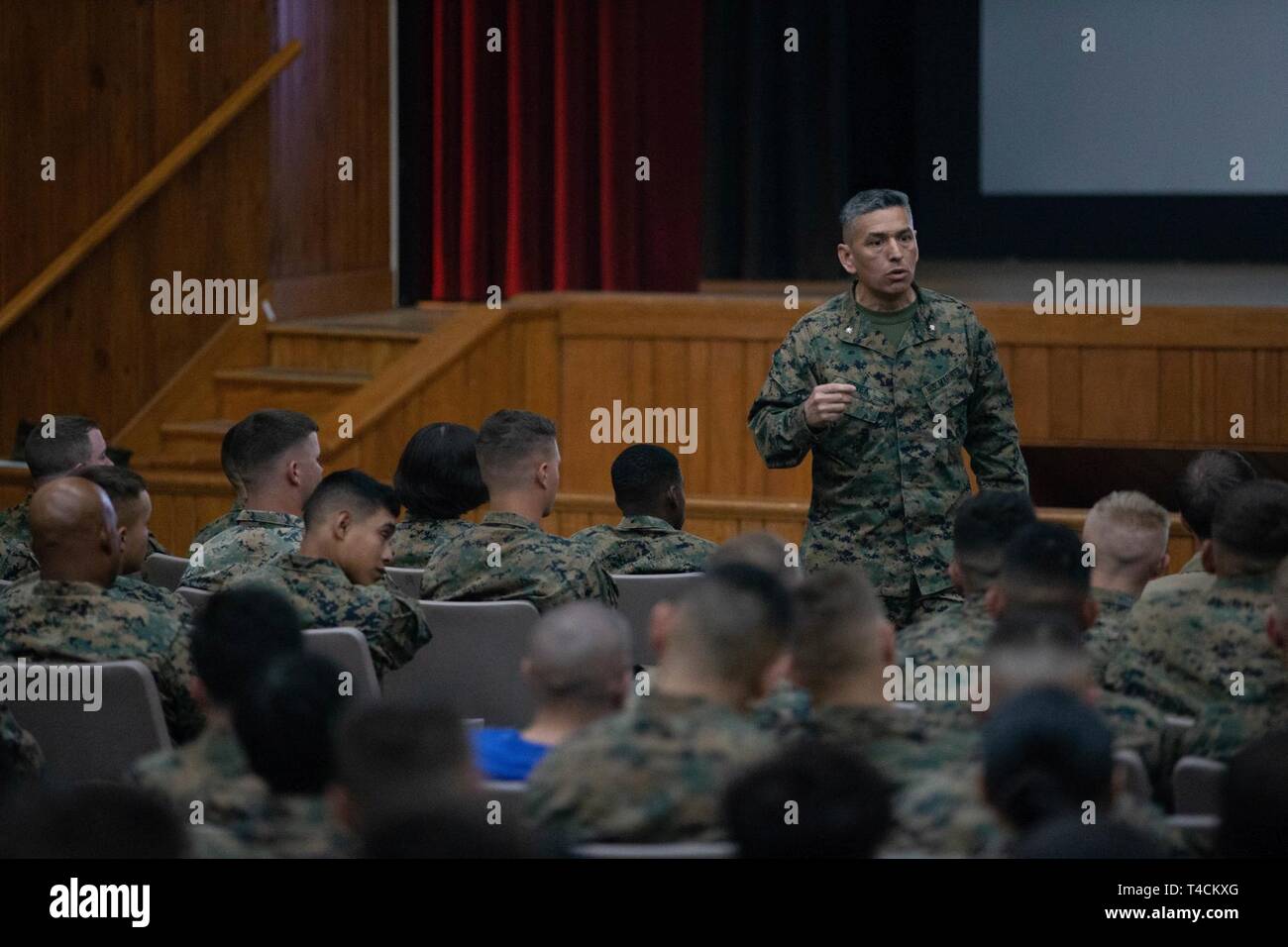 U.S. Marine Corps Lt. Col. Ernest Govea, with Combat Logistics Regiment ...