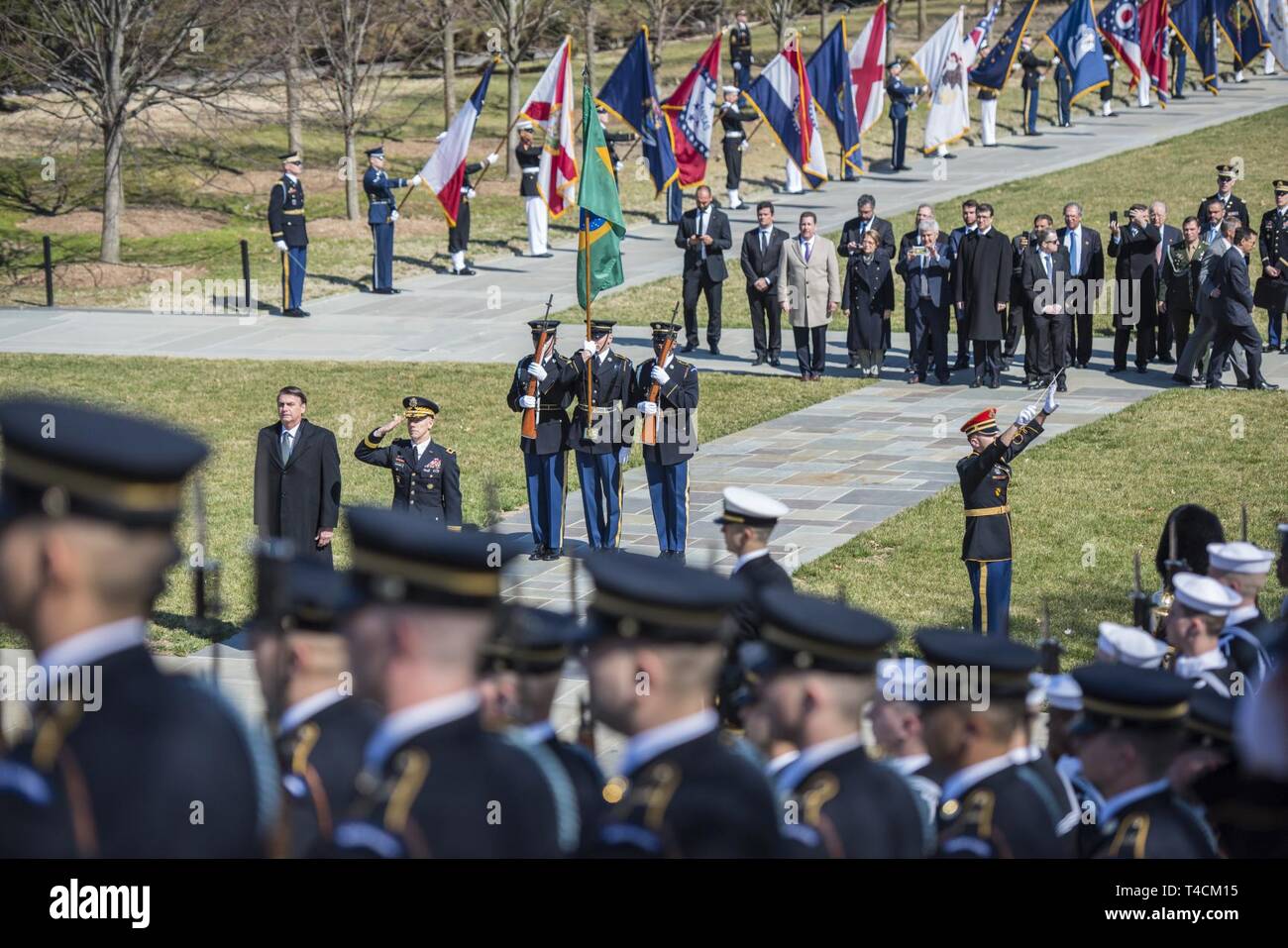 President of the Federative Republic of Brazil Jair Bolsonaro (bottom ...
