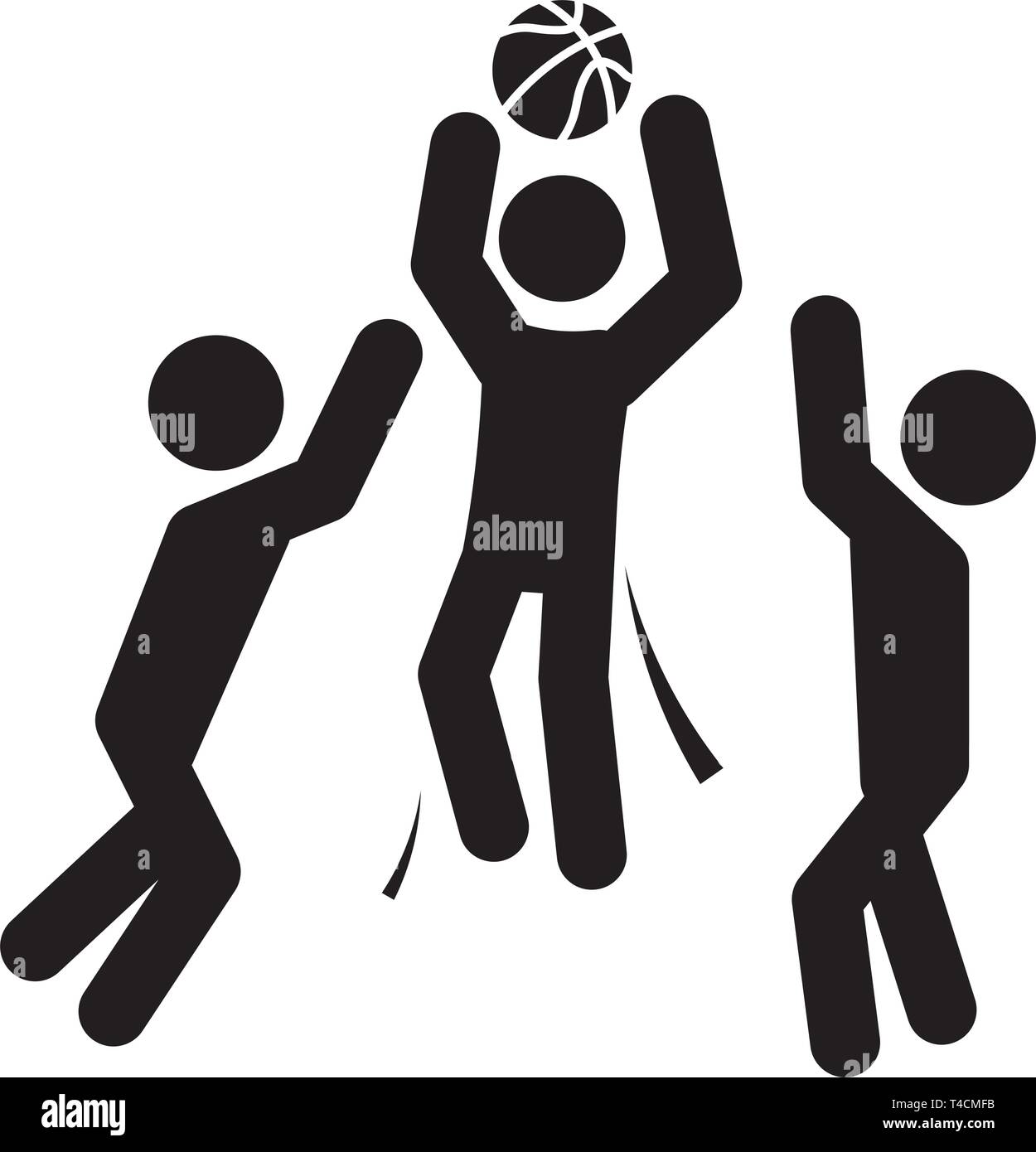 This vector image shows a rebound icon in glyph style. It is isolated ...