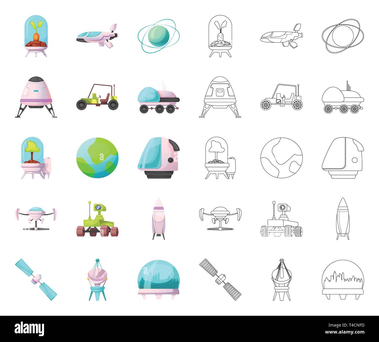 Mars colony symbol Stock Vector Images - Alamy