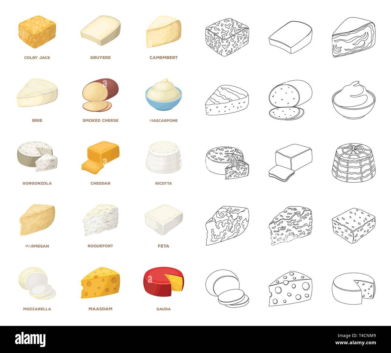 aging,brie,camembert,cartoon,outline,cheddar,cheese,colby,collection ...